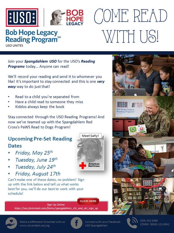 SPANGDAHLEM- Reading Programs • USO Kaiserslautern